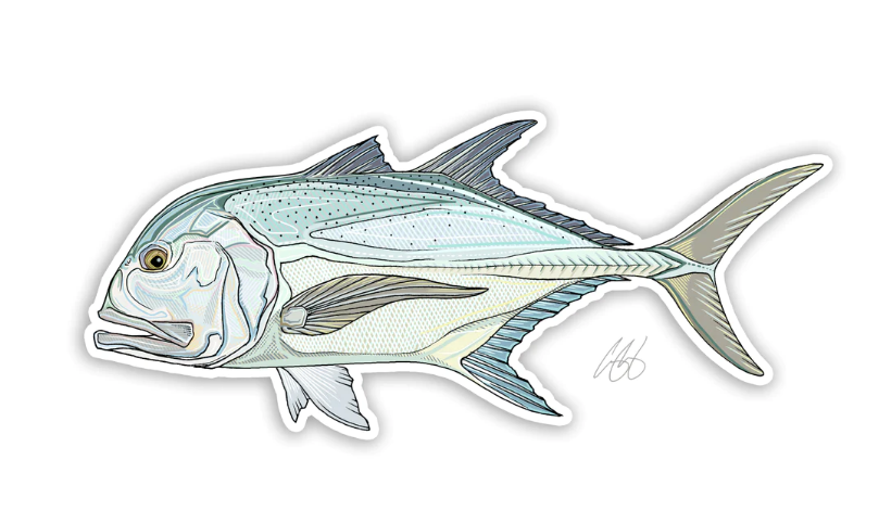 Casey Underwood Giant Trevally Decal — Red's Fly Shop