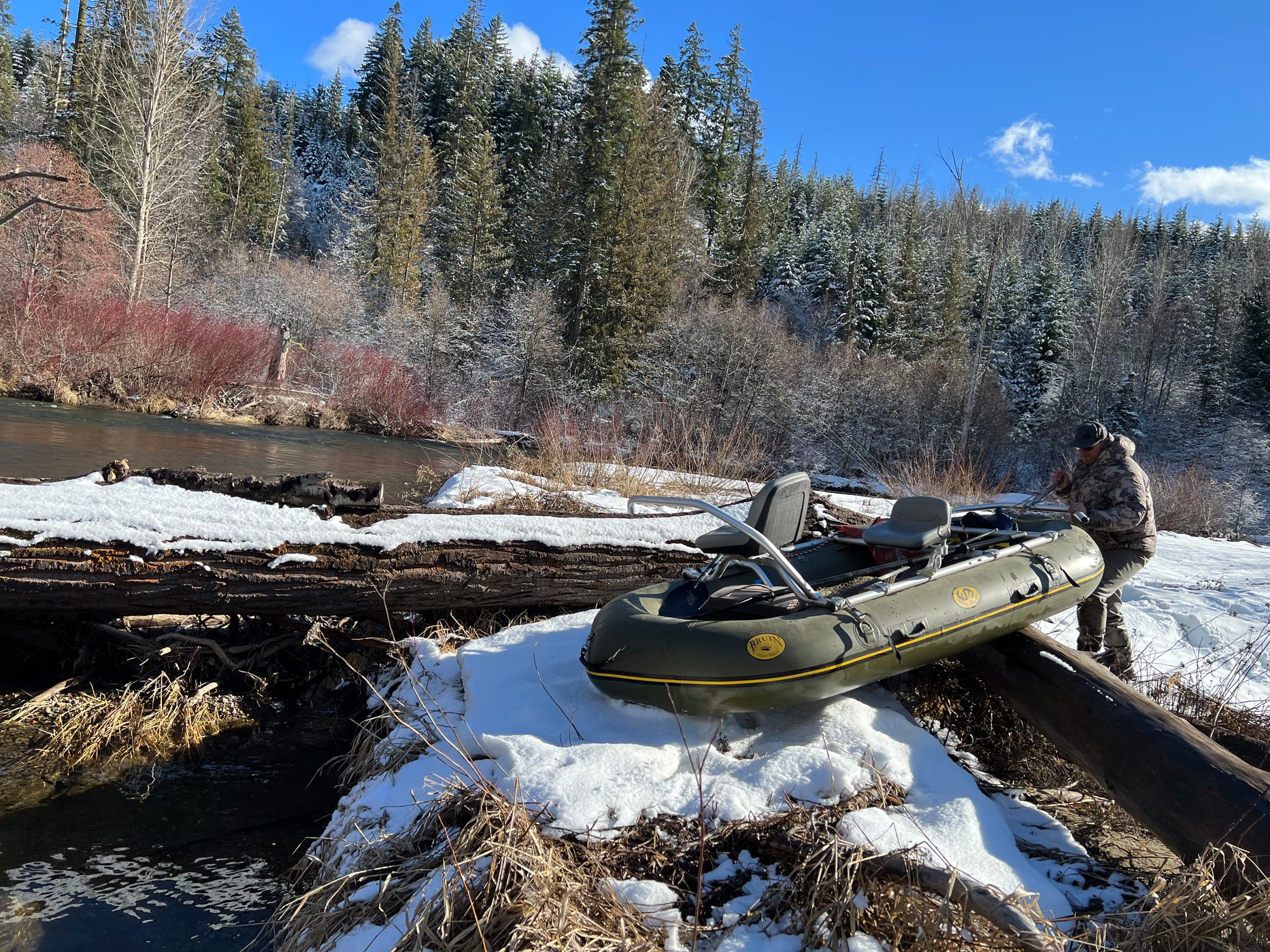 WaterMaster Bruin 2-3 Person Fishing Rafts // Upgraded with Sawyer Ste ...